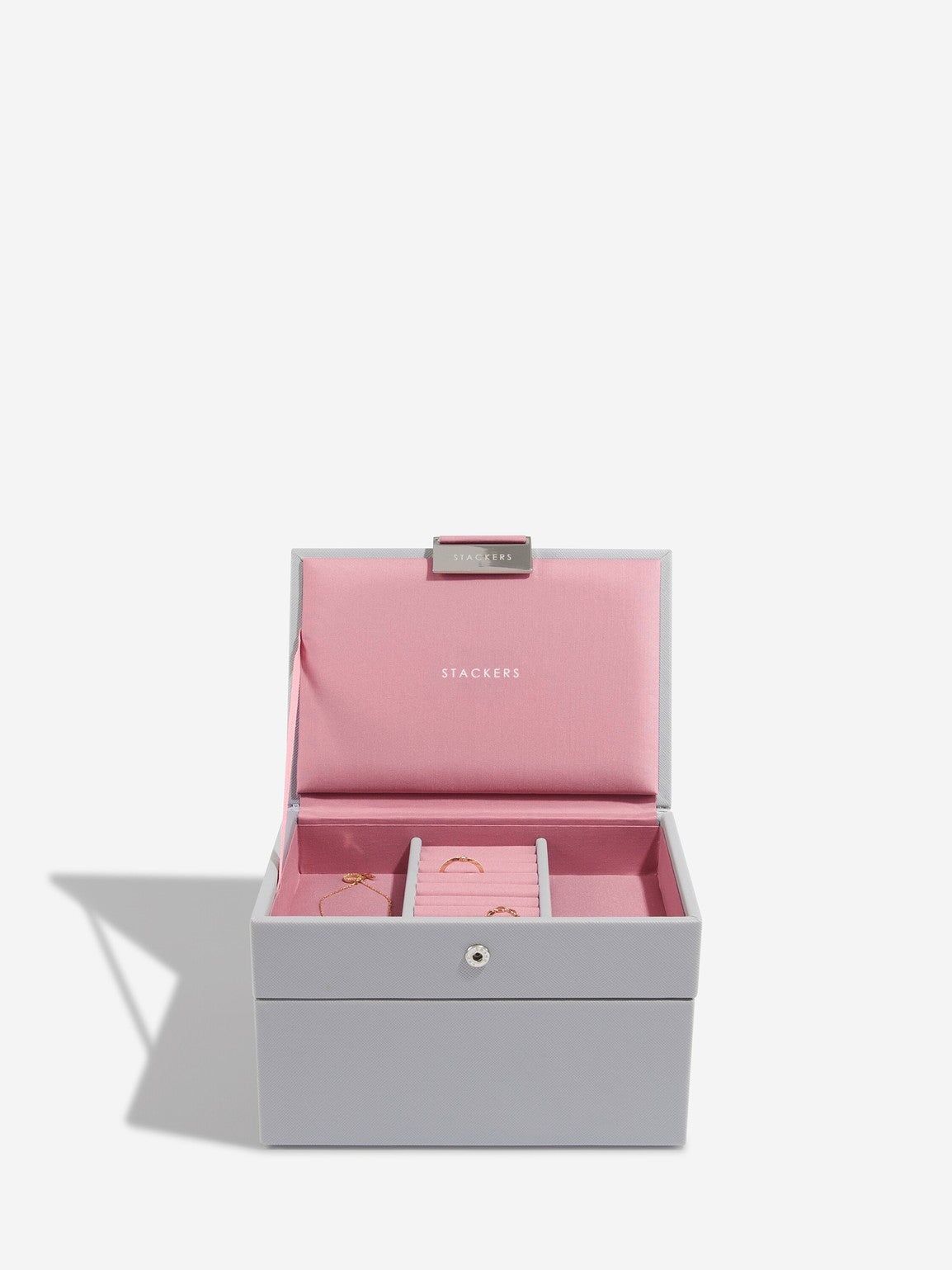 Stackers. Grey & Rose Mini Jewellery Box Set – timeframed clocks