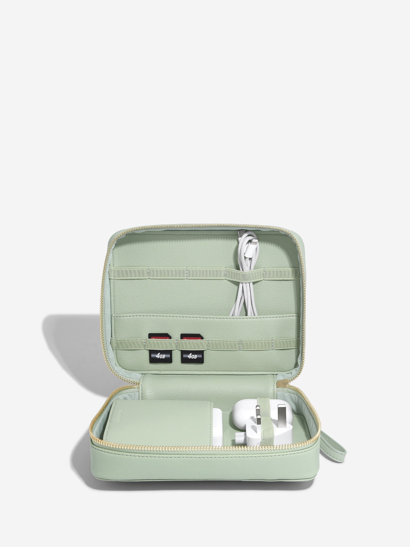 Stackers. Sage Green Cable Tidy – timeframed clocks