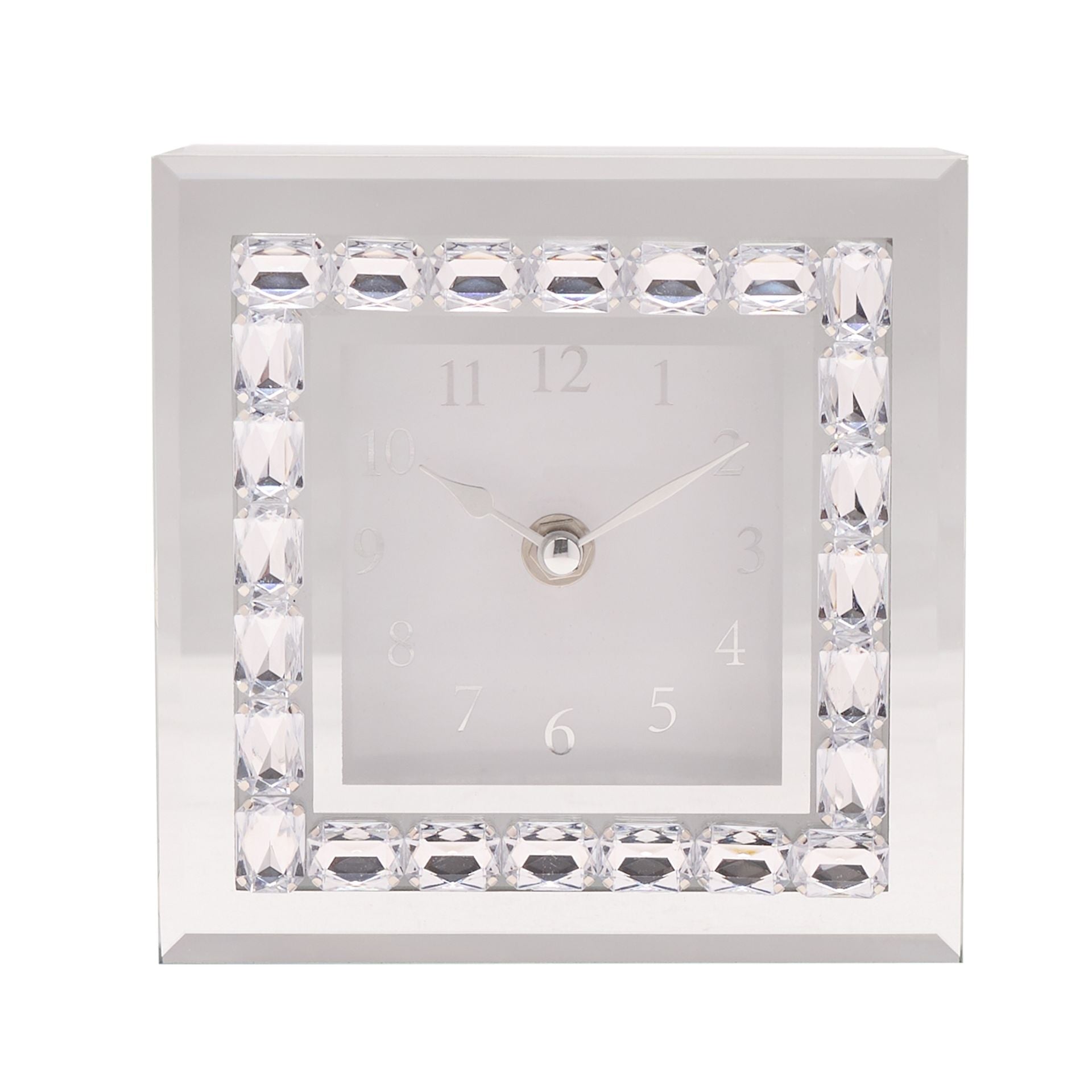 Hestia. Crystal Rectangle Mantel Clock *NEW* – timeframed clocks