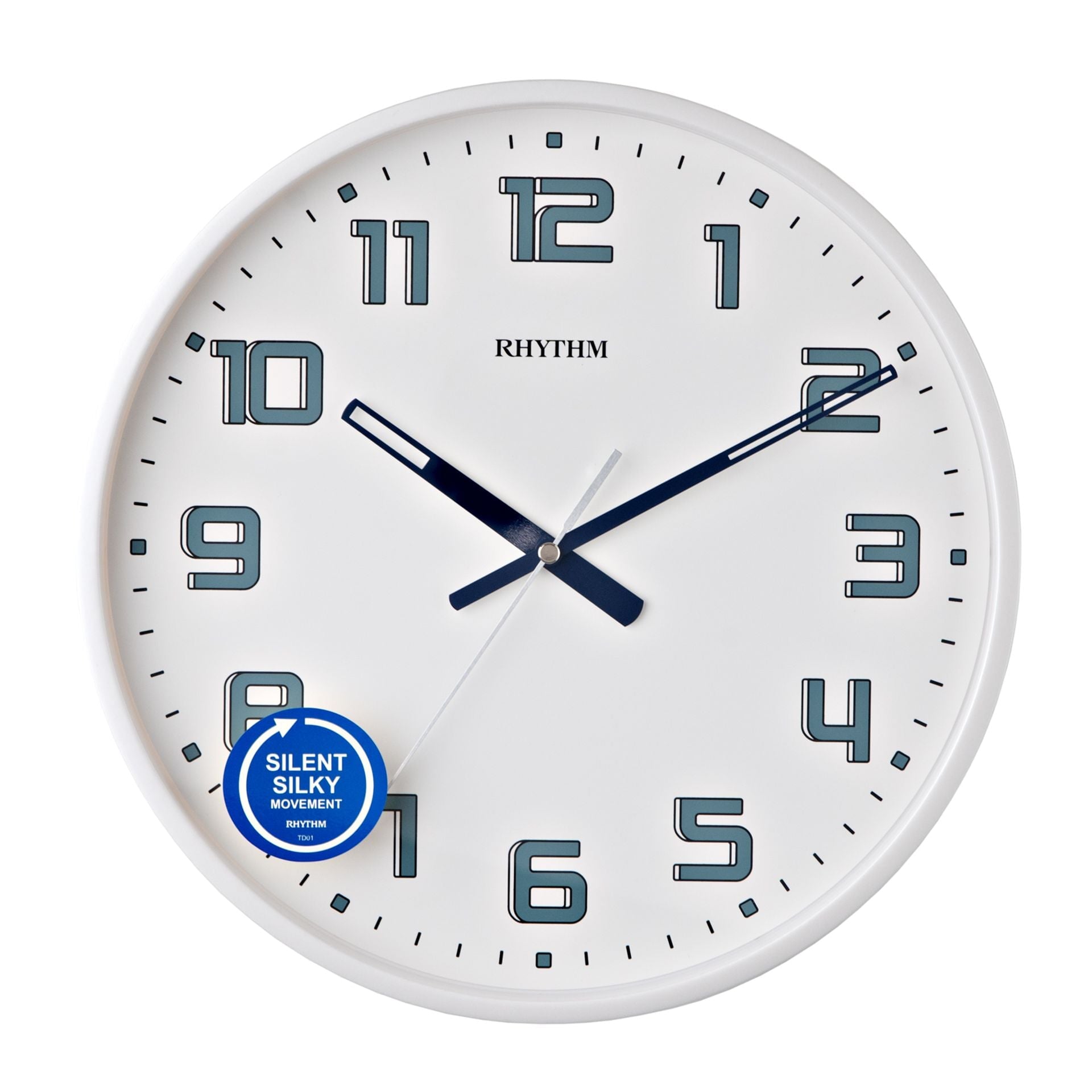 Rhythm Wall Clock White *NEW* – timeframed clocks