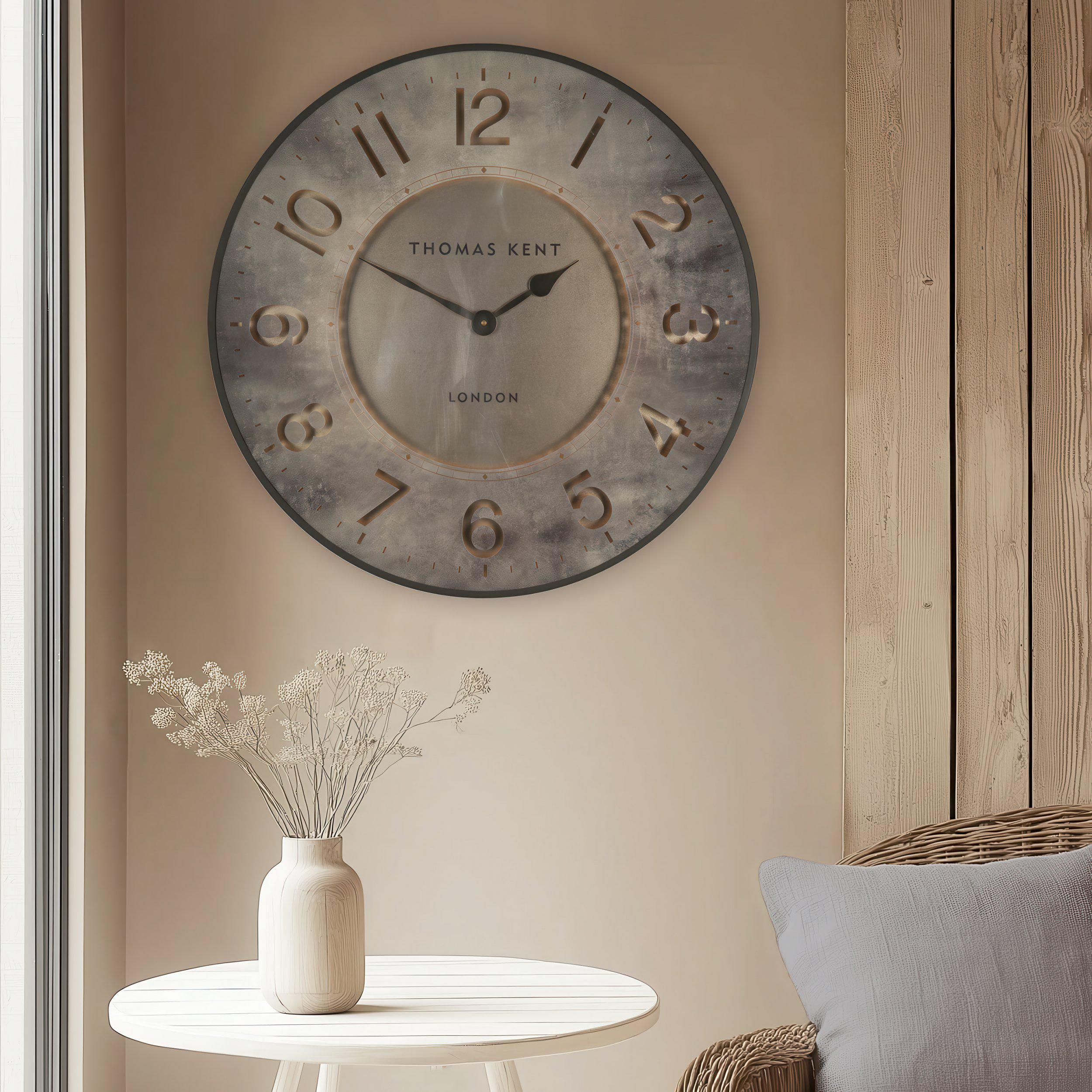 Thomas Kent London. Harvest Wall Clock Gold 30" *NEW* – timeframed clocks
