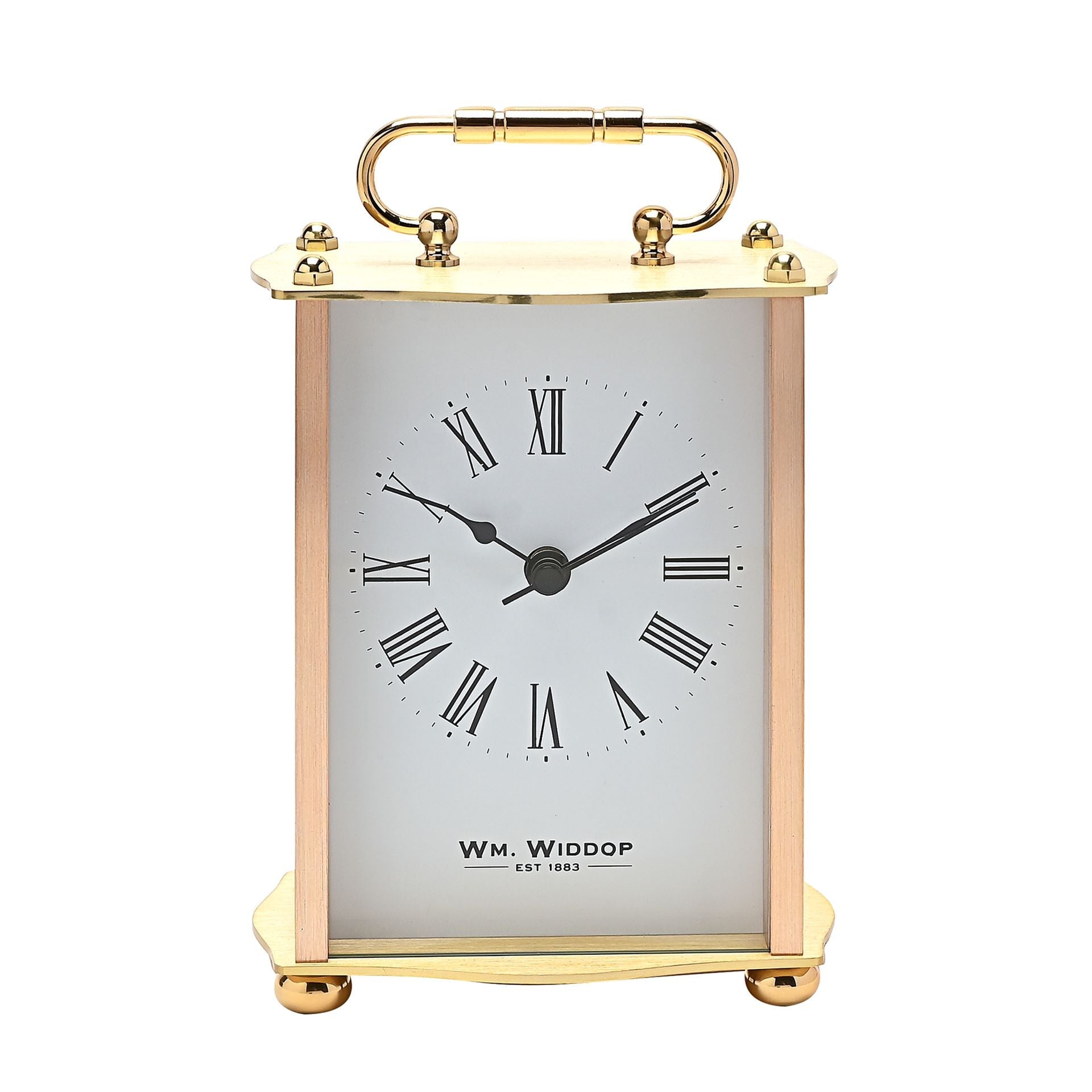 WM.Widdop. Gold Carriage Clock *NEW* – timeframed clocks
