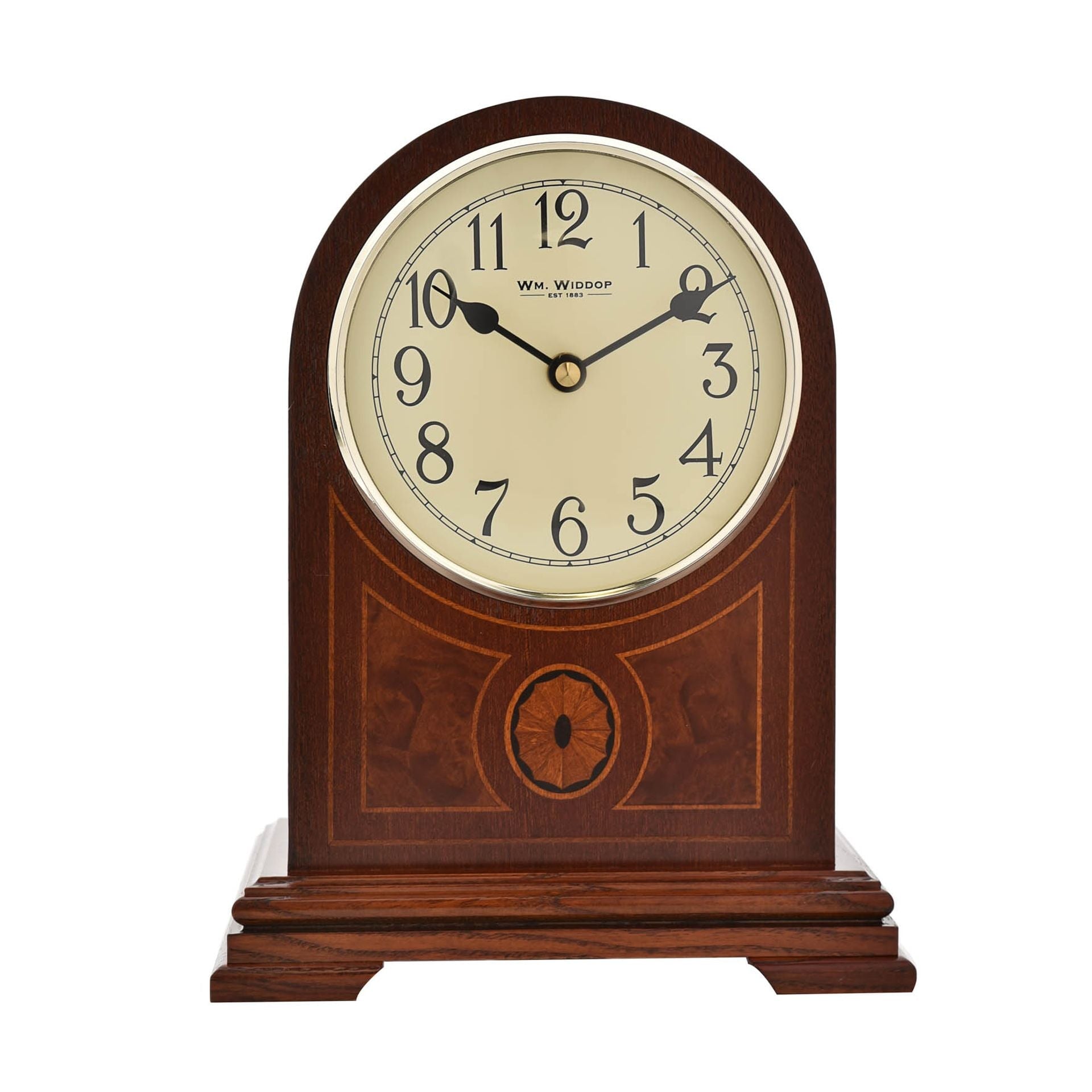 WM.Widdop. Wooden Barrister Mantel Clock – timeframed clocks