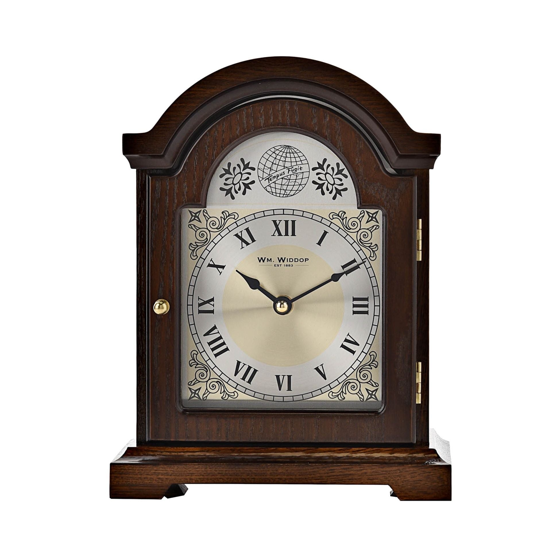 WM.Widdop. Wooden Broken Arch Mantel Clock *NEW* – timeframed clocks