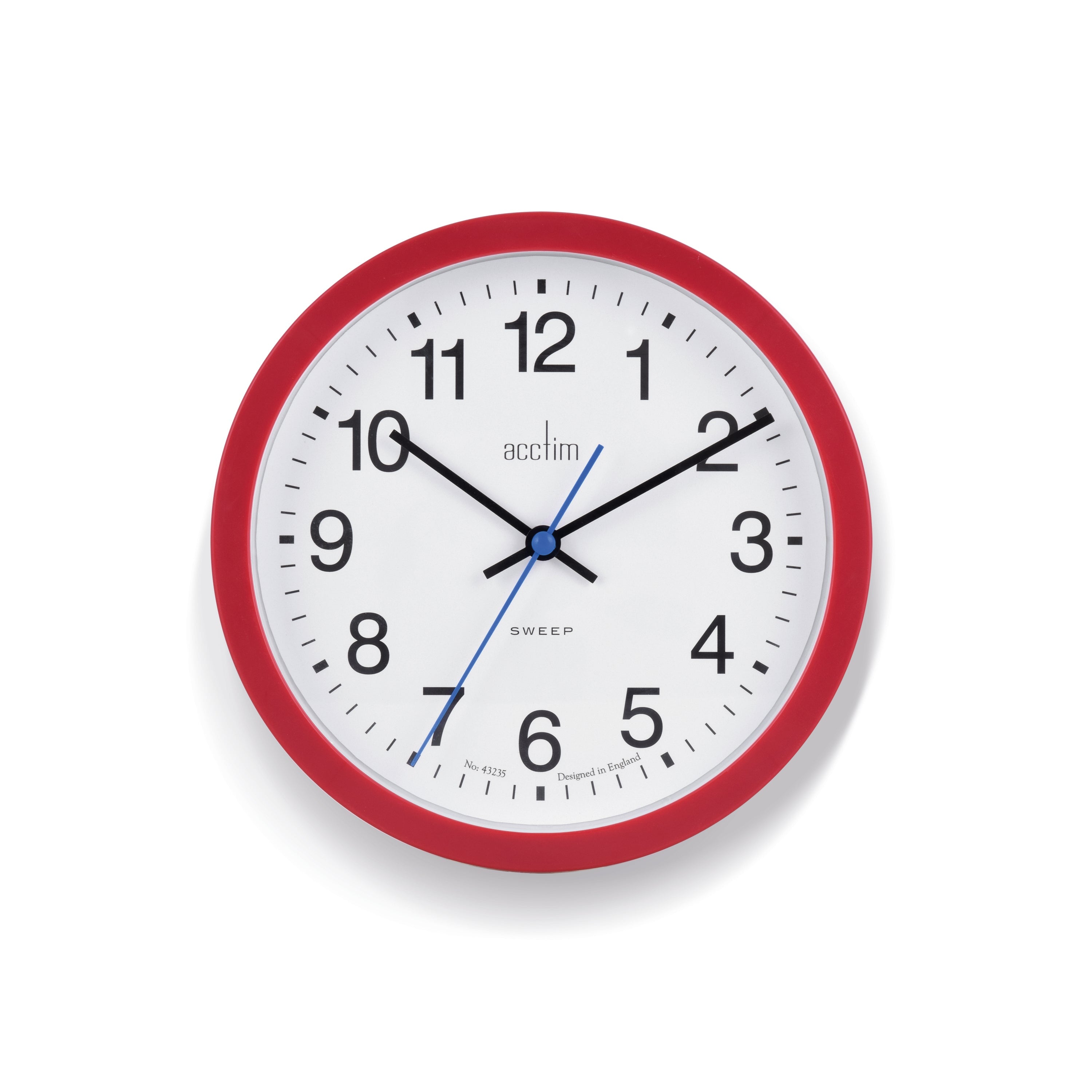 Acctim Bromham Wall Clock Red *TO CLEAR* – timeframed clocks