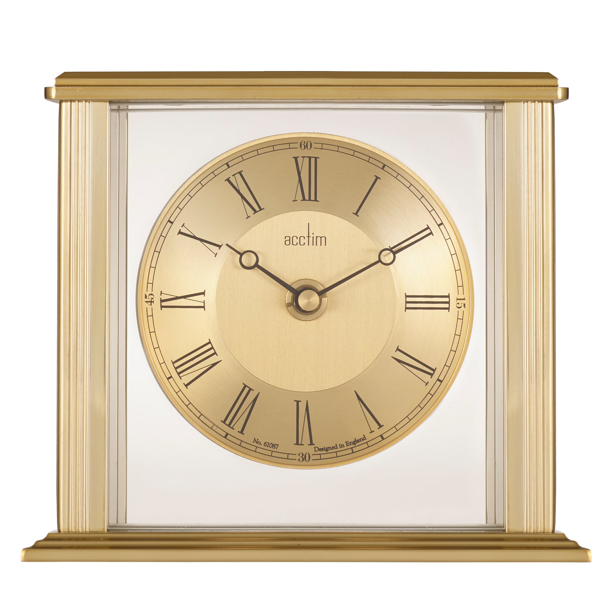 Acctim Gayhurst Table Clock Brass – timeframed clocks