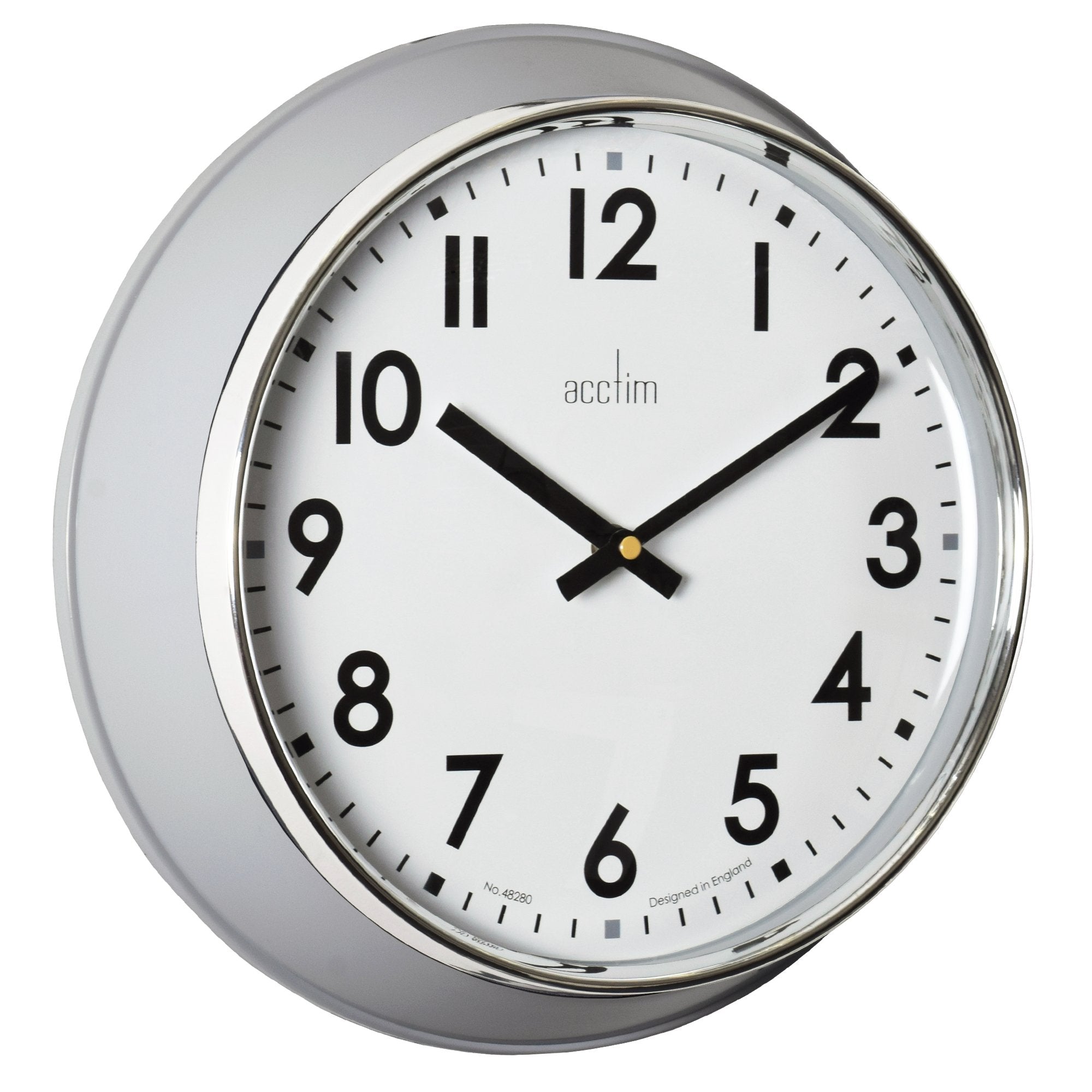 Acctim Kensworth Wall Clock Silver Mist – timeframed clocks