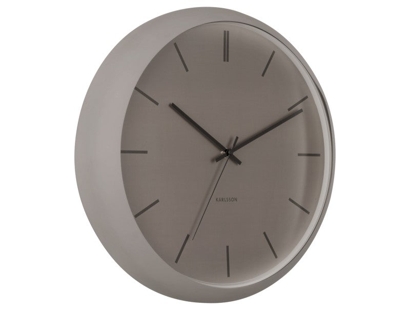 Karlsson Nirvana Globe Wall Clock Dark Warm Grey – timeframed clocks