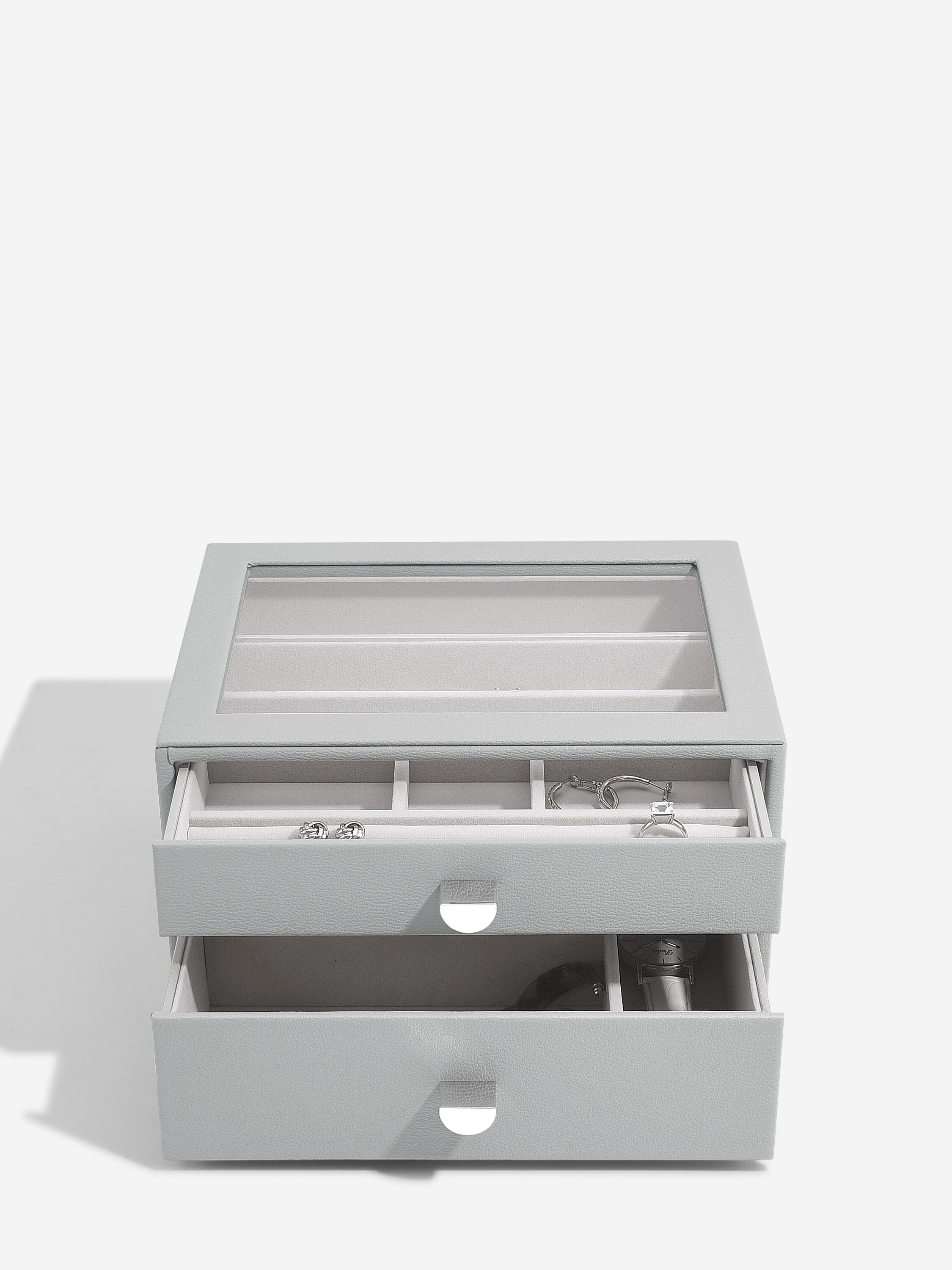 Stackers. Pebble Grey Classic Jewellery Box - Set of 2 (with drawers ...